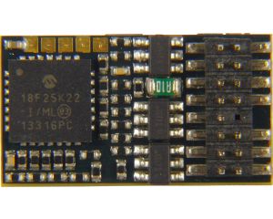 ZIMO MX630P16 Decoder 0,8 A, 6 Funktionsausgänge, PluX16 | grootspoor.com