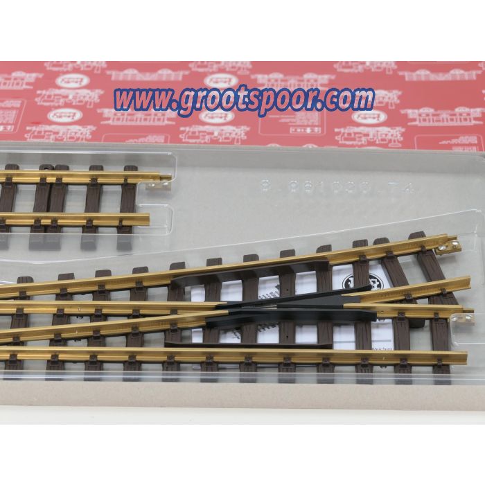 LGB 18150 Handweiche, links, R5, Met Schroefbare railverbinders ...