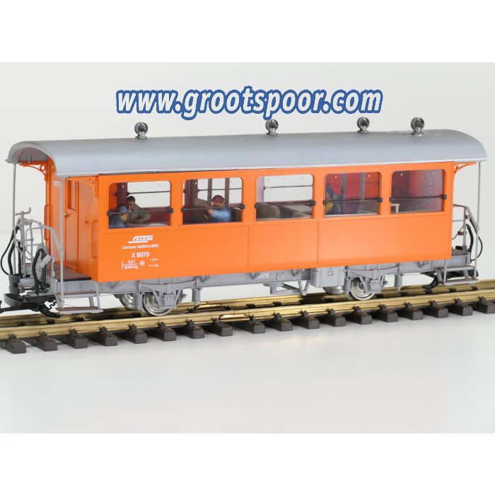 LGB 31553 Werkstattwagen X9079 RhB, (Kugellager) Metallrader ...