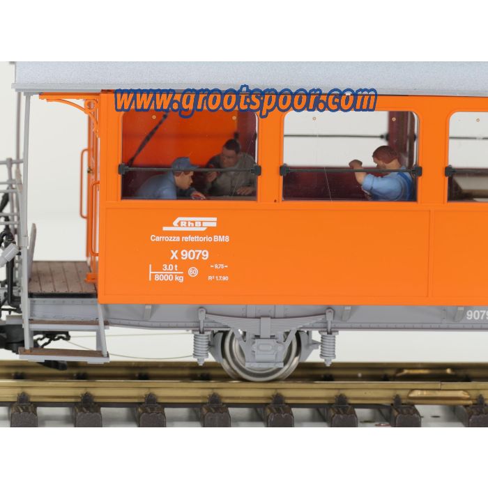 LGB 31553 Werkstattwagen X9079 RhB, (Kugellager) Metallrader ...