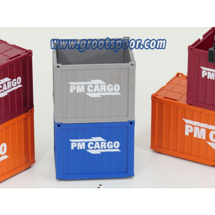 Playmobil ( 6344 ) PM Cargo Containerset 2 grote en 5 kleine containers ...