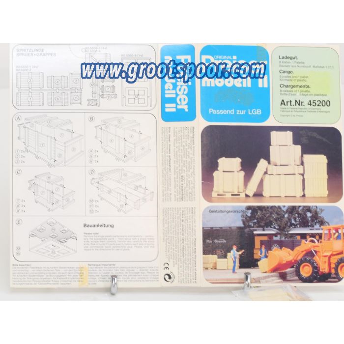 Preiser 45200 Ladegut. 8 Kisten. 1 Palette. 1:22,5 Bausatz aus ...