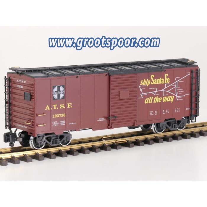 LGB 45913 Santa Fe-Boxcar Super Chief, Metallrader, Klauwkoppelingen ...